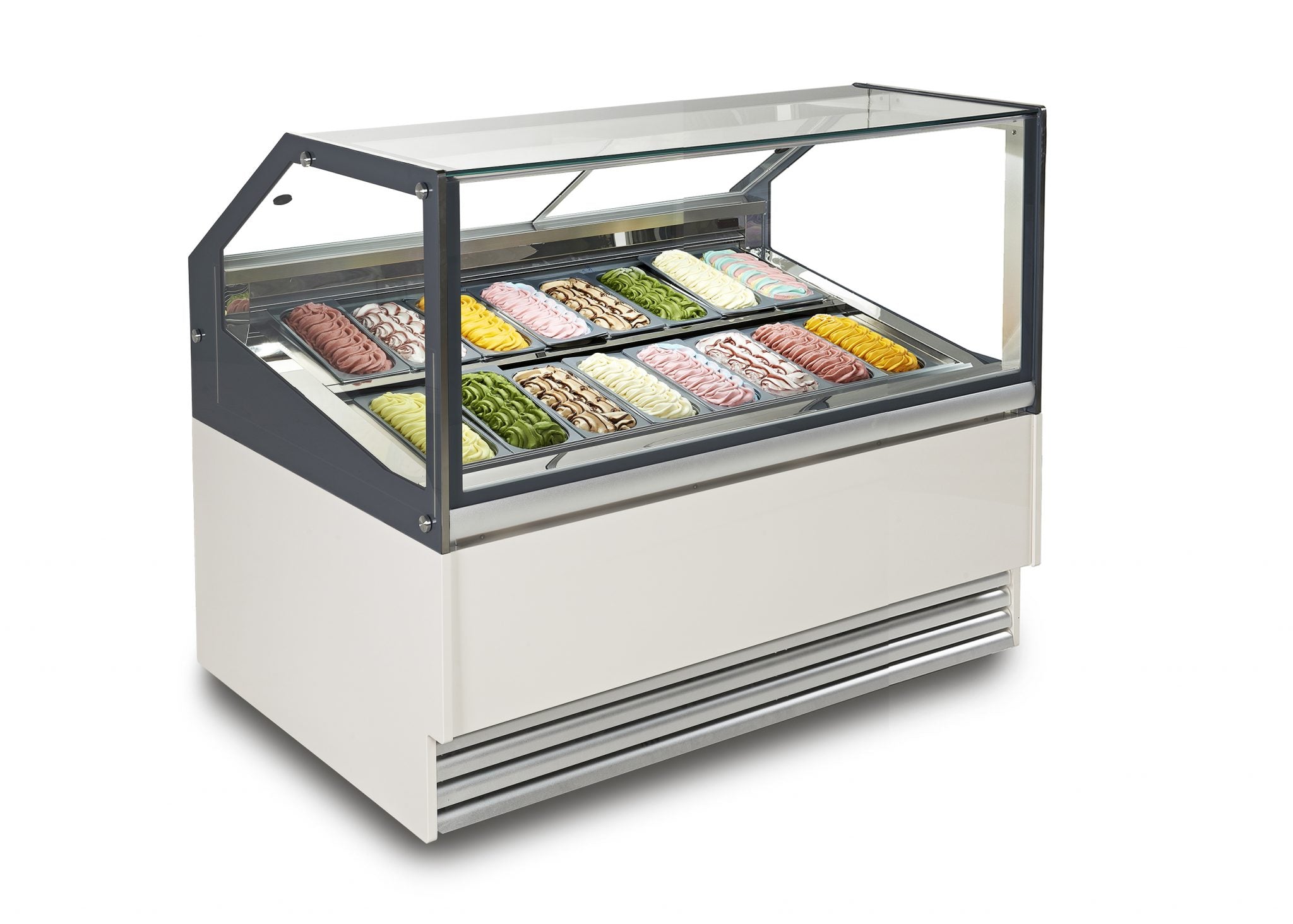 Exquisite IC16T Ice Cream Freezer | 16 Tub Gelato Display Freezer 754L ...