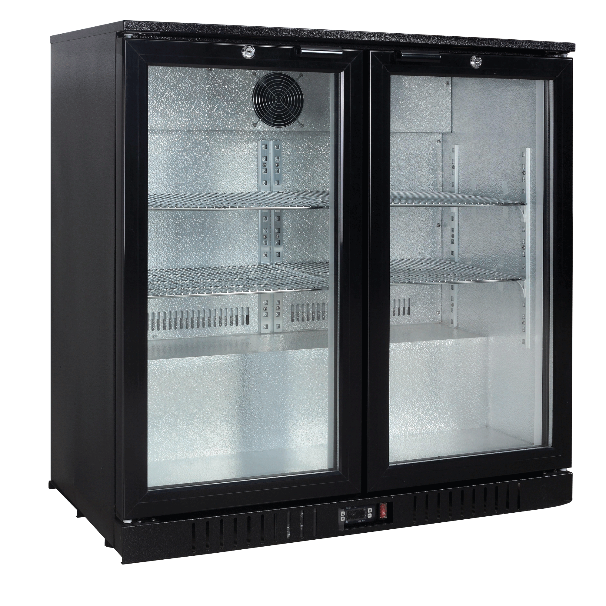 Exquisite UBC210L Two Swing Doors Backbar Display Fridge 835mm Height ...